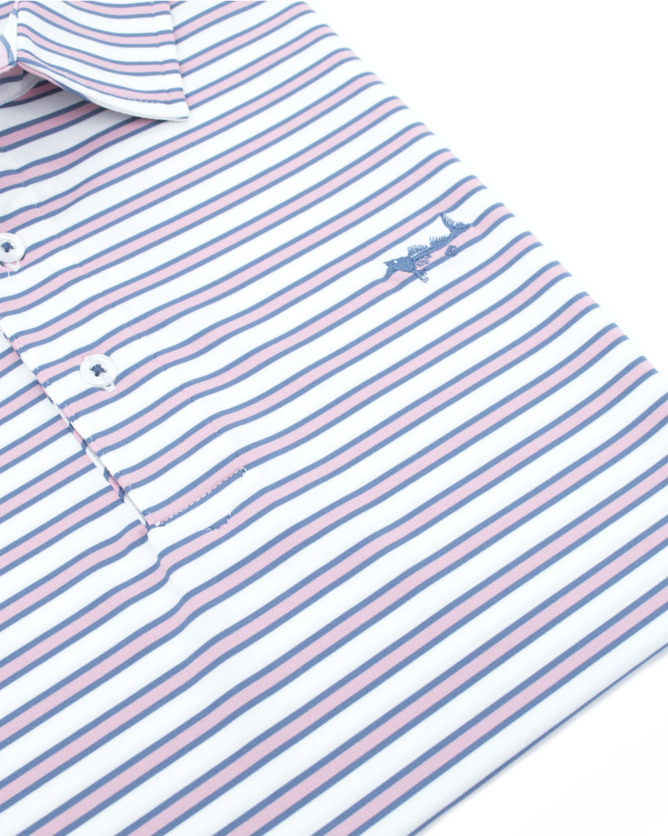 Marlin Flamingo Performance Polo – Coastal Cotton Clothing